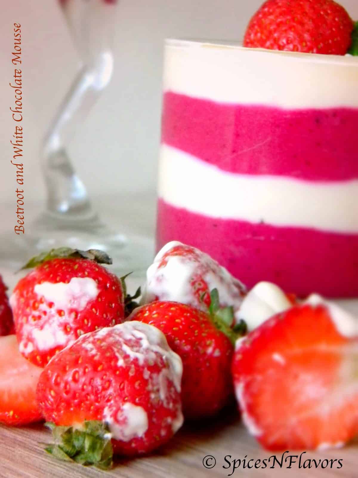 Beetroot and White Chocolate Mousse - Spices N Flavors