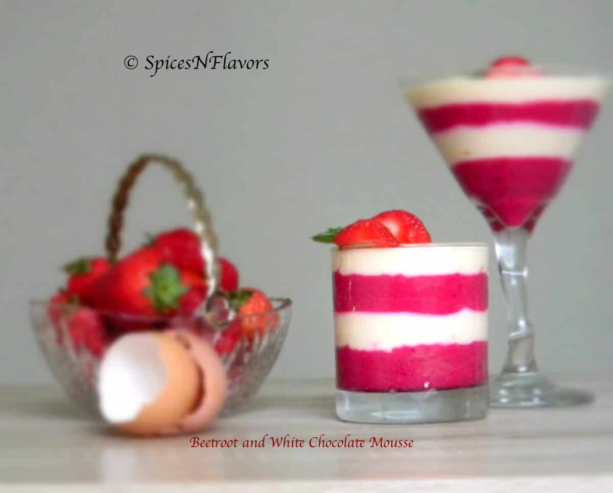 Beetroot and White Chocolate Mousse - Spices N Flavors
