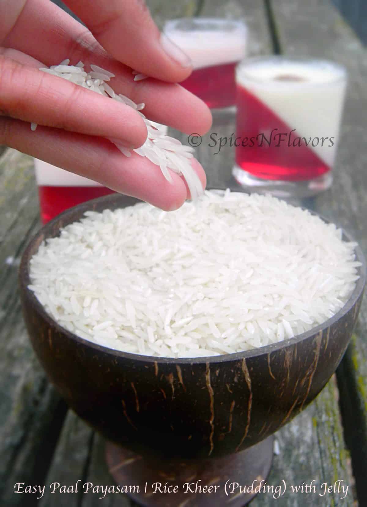 Easy Paal Payasam | rice kheer (pudding) with jelly - Spices N Flavors