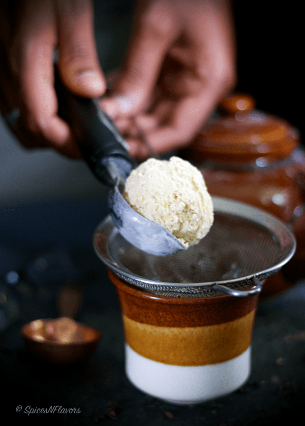 Masala Chai Ice-Cream - No Churn recipe - Spices N Flavors