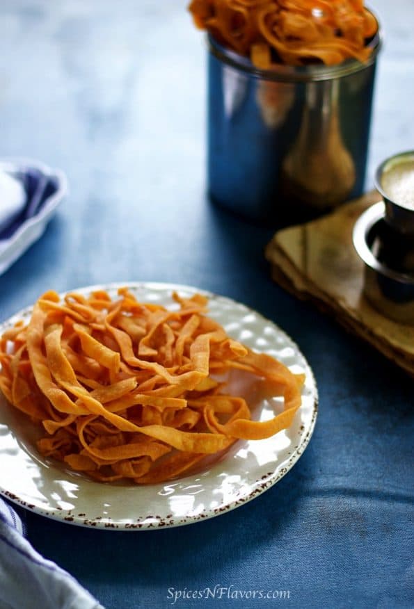 Ribbon Nada - South Indian Tea Time Snack - Spices N Flavors