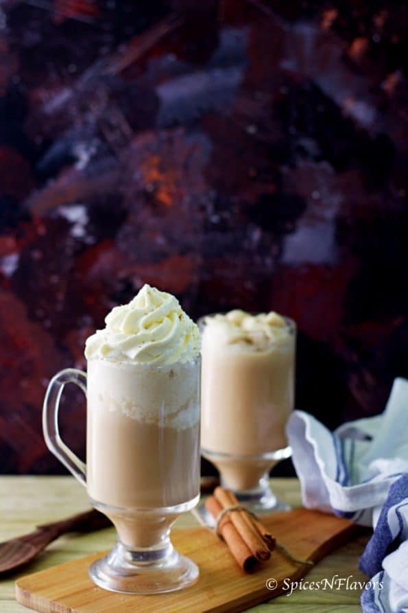 Masala Chai Frappe (Frappuccino) - Spiced Tea Frappe - Spices N Flavors
