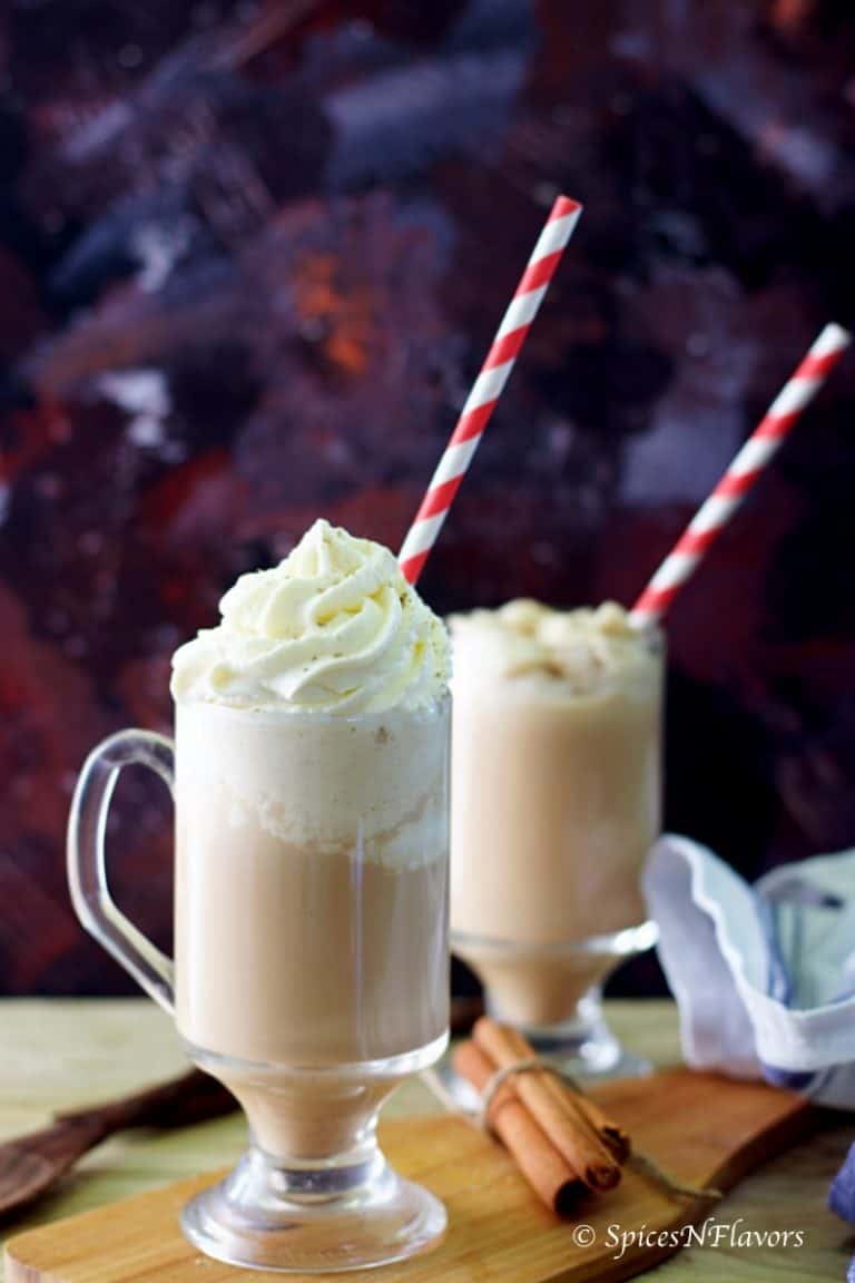 Masala Chai Frappe (Frappuccino) - Spiced Tea Frappe - Spices N Flavors