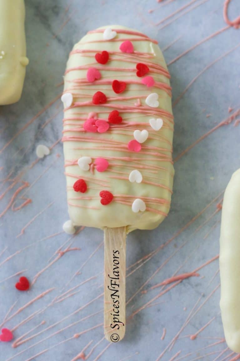 Cake Popsicles (Step by Step Tutorial) - Spices N Flavors