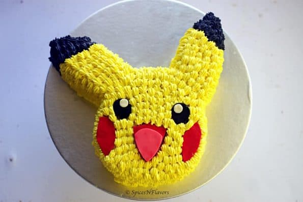 Pikachu Cake Tutorial - Easy Step by Step format - Spices N Flavors