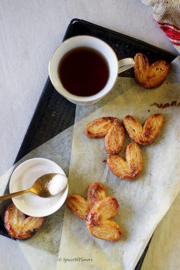 Palmiers recipe - Ridiculously easy to make - Spices N Flavors