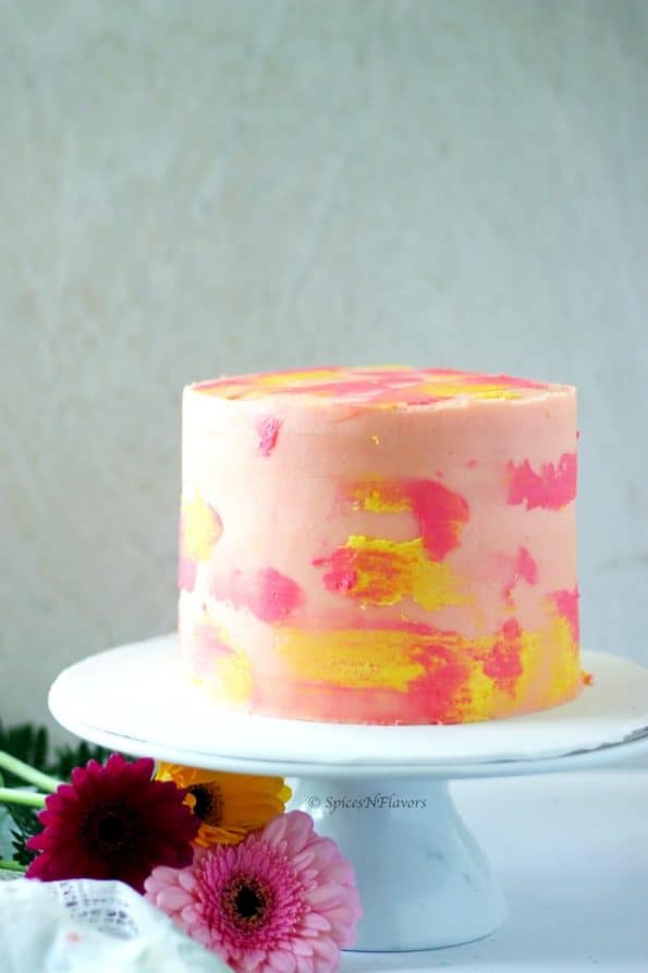 Buttercream Flower Cake - Part 2 | Trending Cut Out Cake - Spices N Flavors