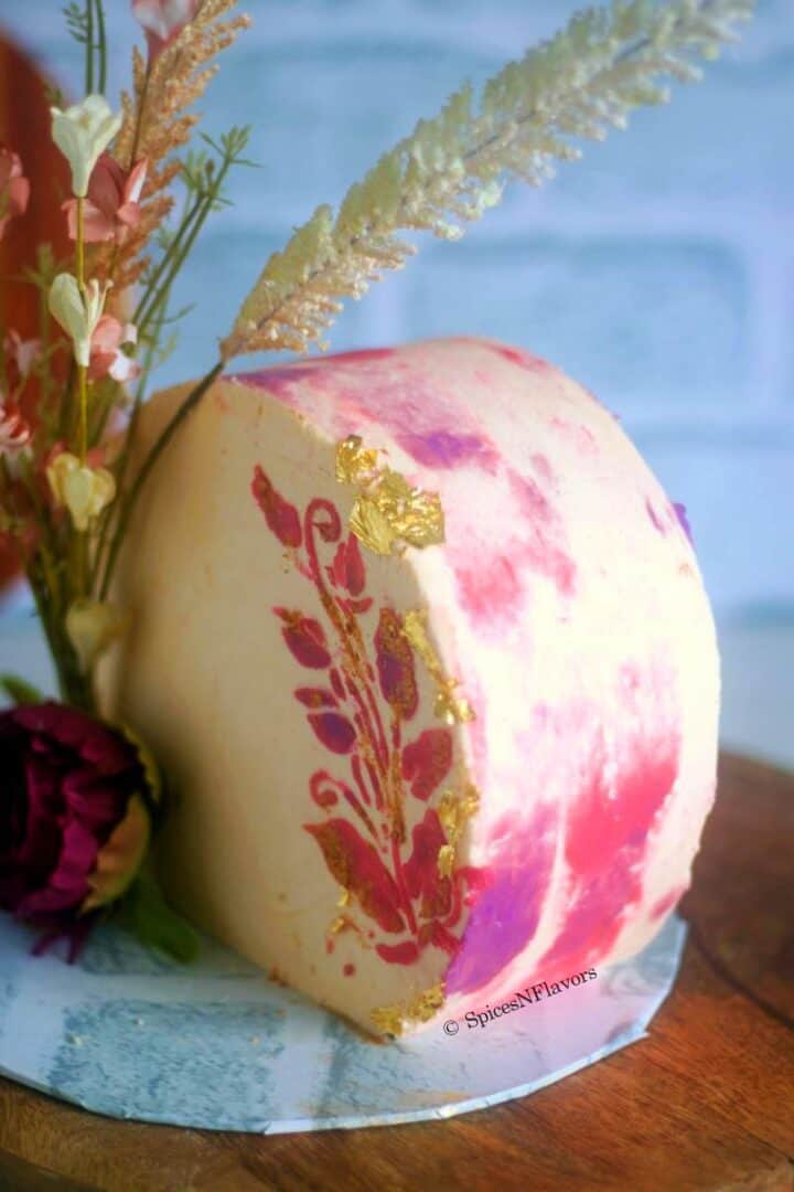 Trending Top Forward Cake Tutorial (Standing Cake) - Spices N Flavors