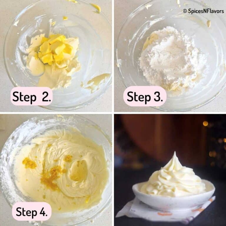 Stiff Cream Cheese Frosting for Decorating - Spices N Flavors