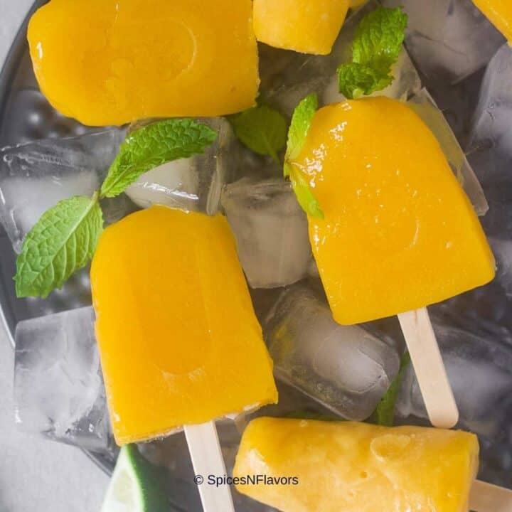 The Best Mango Popsicles recipe - Spices N Flavors