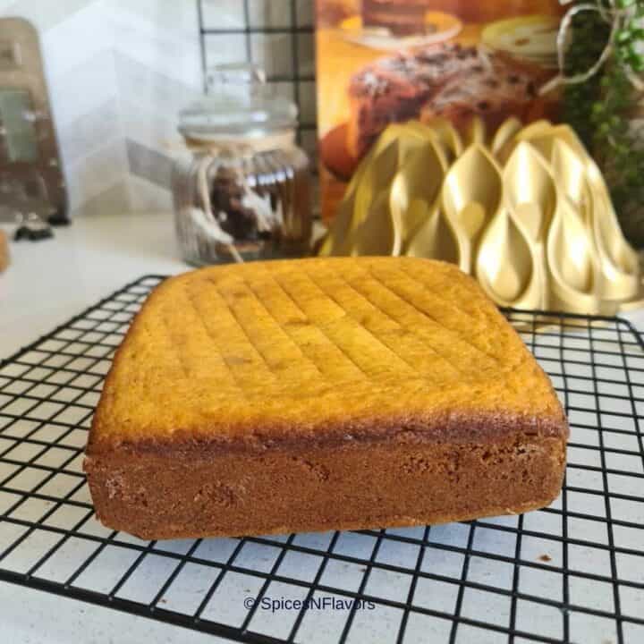 Eggless Condensed Milk Cake - Vanilla Cake - Spices N Flavors