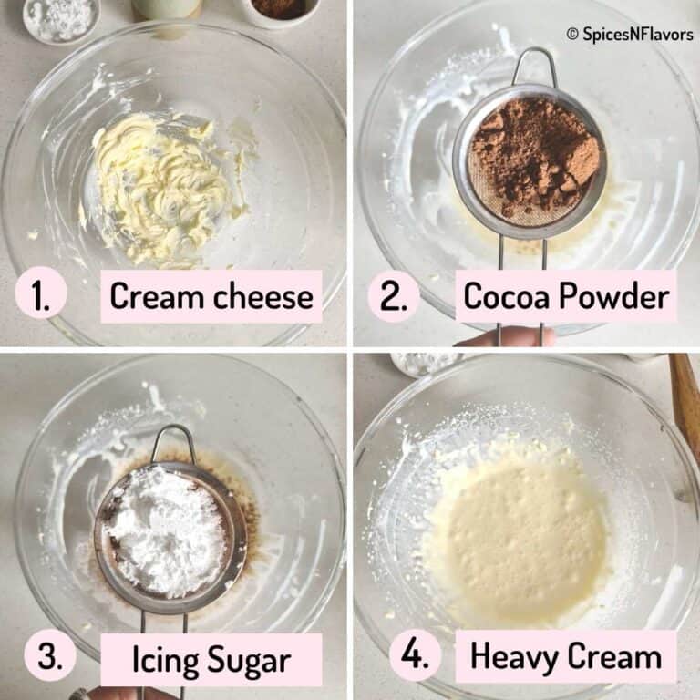 Chocolate Whipped Cream Frosting Recipe - Spices N Flavors