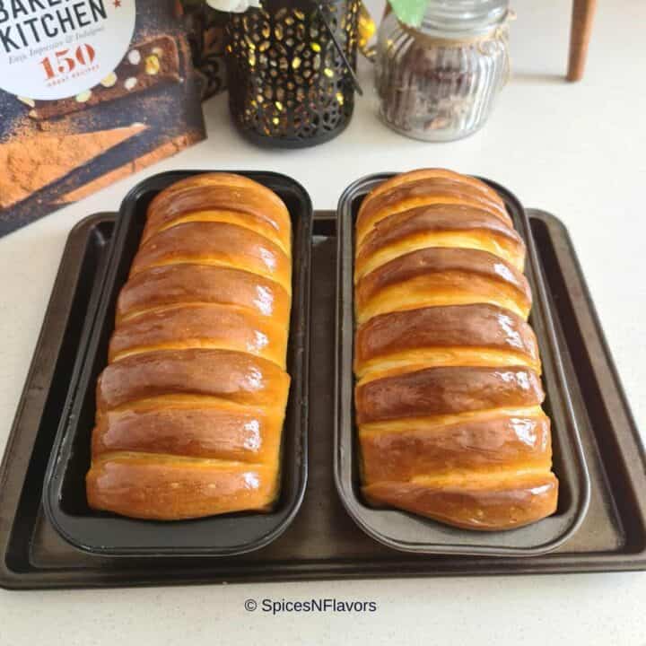 Soft and Fluffy Condensed Milk Bread recipe - Spices N Flavors