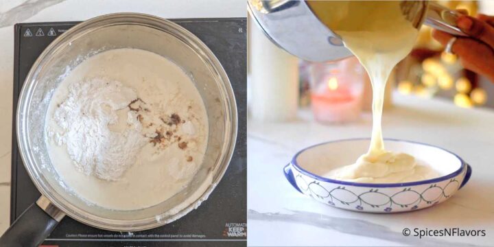 Knafeh recipes (Lebanese Kunafa recipe) with Cream - Spices N Flavors