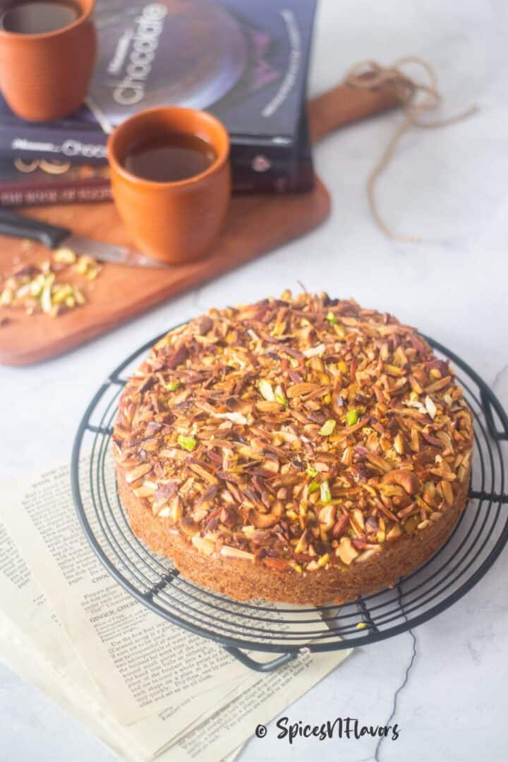 How to make Mawa Cake with easy step by step recipe - Spices N Flavors