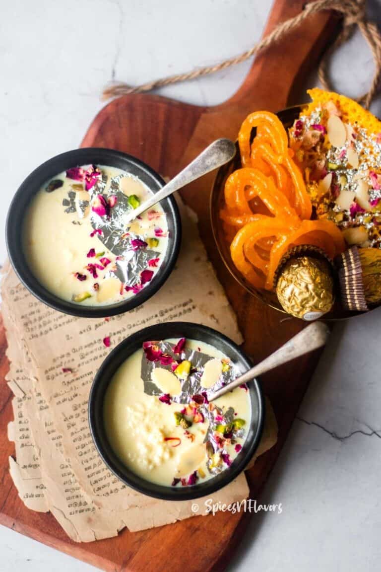 Make Easy and Quick Instant Rabdi Recipe in 20 mins - Spices N Flavors