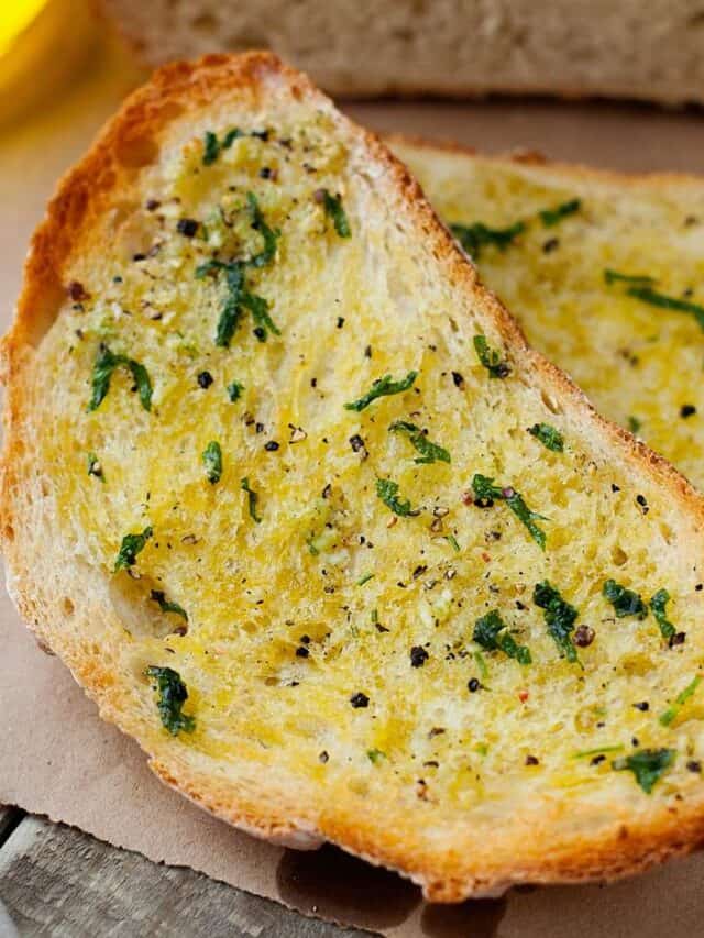 Tiktoks Viral Garlic Bread Recipe Spices N Flavors