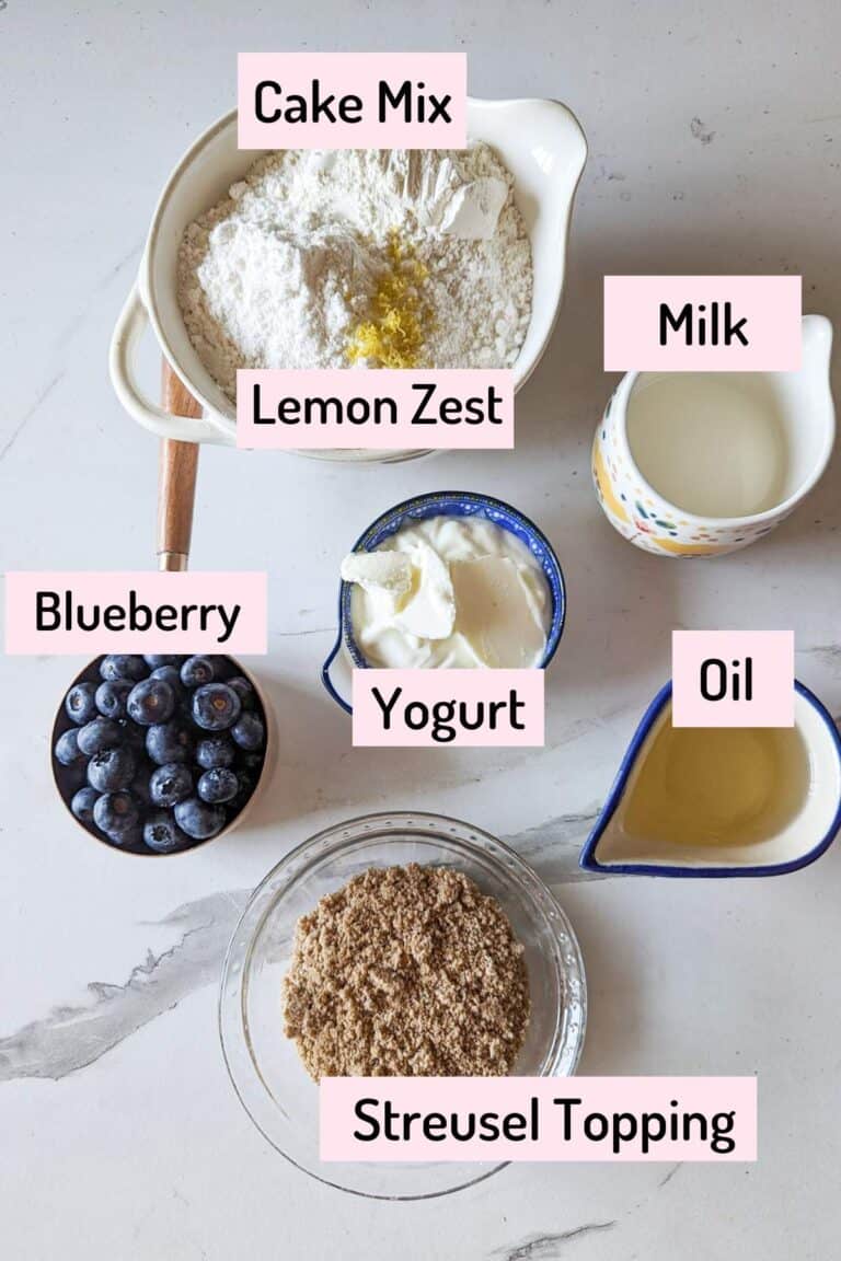 Easy Blueberry Muffin Cake Mix recipe - so Moist!! - Spices N Flavors