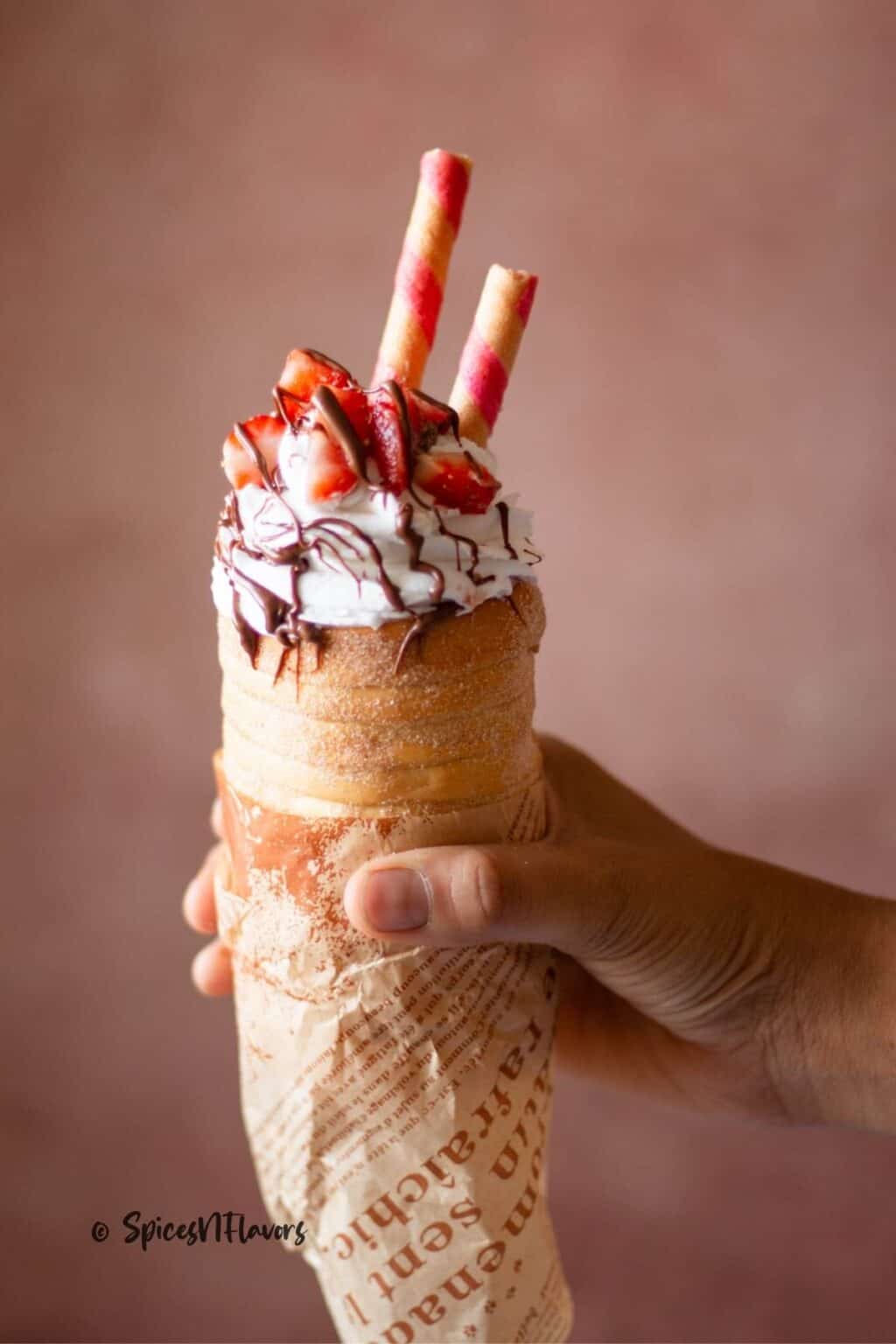 Make Easy Hungarian Chimney Cake recipe at home - Spices N Flavors