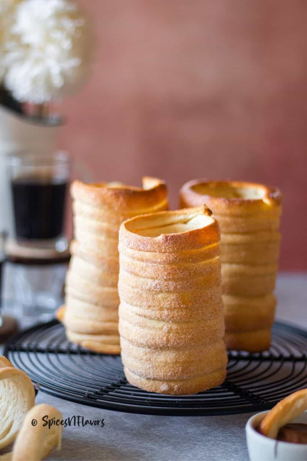 Make Easy Hungarian Chimney Cake recipe at home - Spices N Flavors
