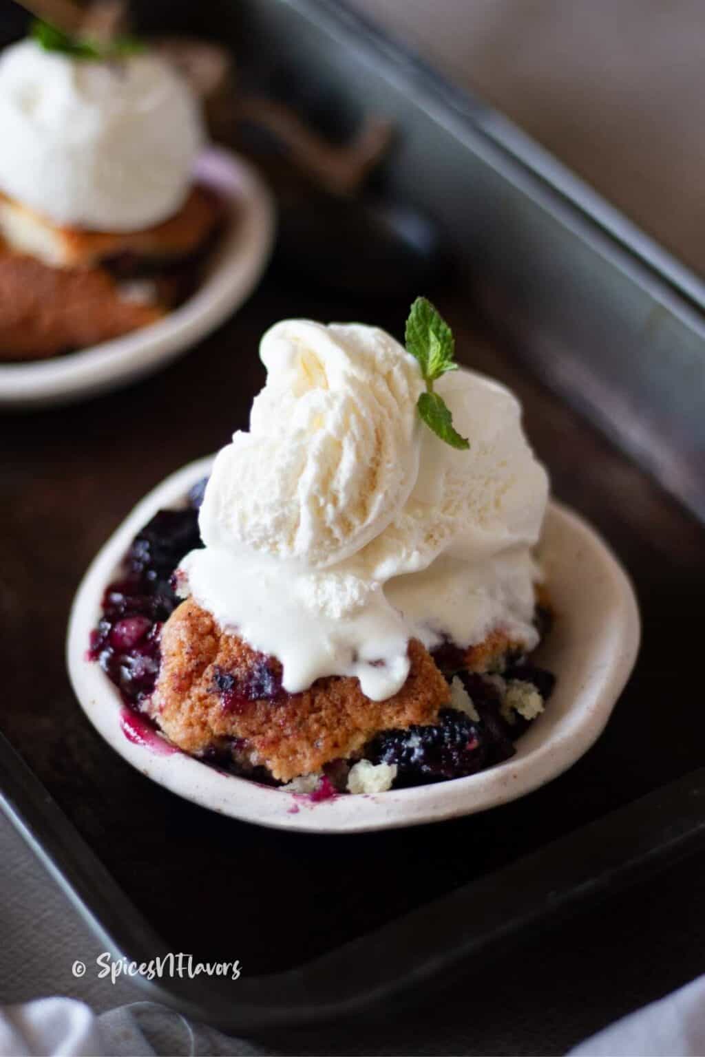 How to make Fruit Cobbler - Easy and Quick recipe - Spices N Flavors