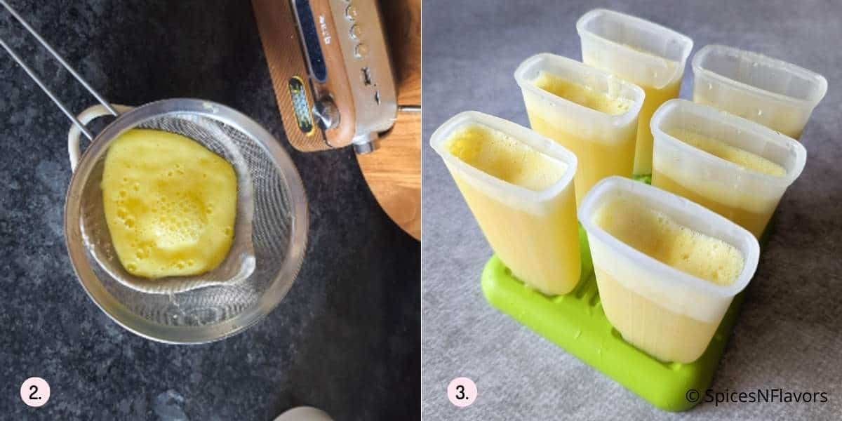 How to make Pineapple Popsicles -Quick Easy recipe - Spices N Flavors