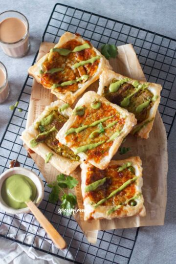 Upside Down Samosa Puff Pastry - Spices N Flavors