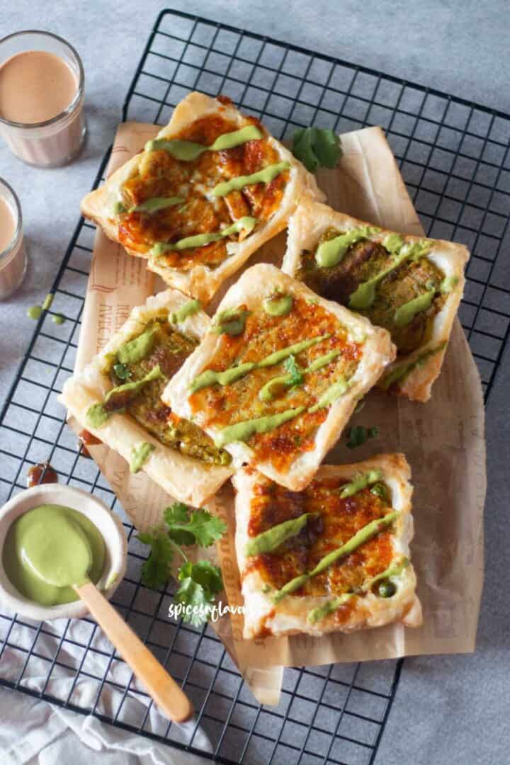 Upside Down Samosa Puff Pastry - Spices N Flavors