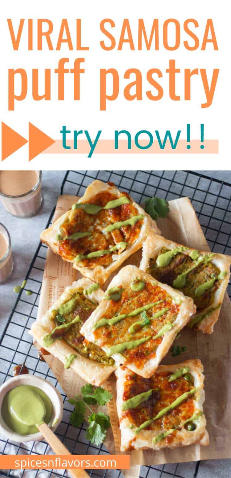 Upside Down Samosa Puff Pastry - Spices N Flavors