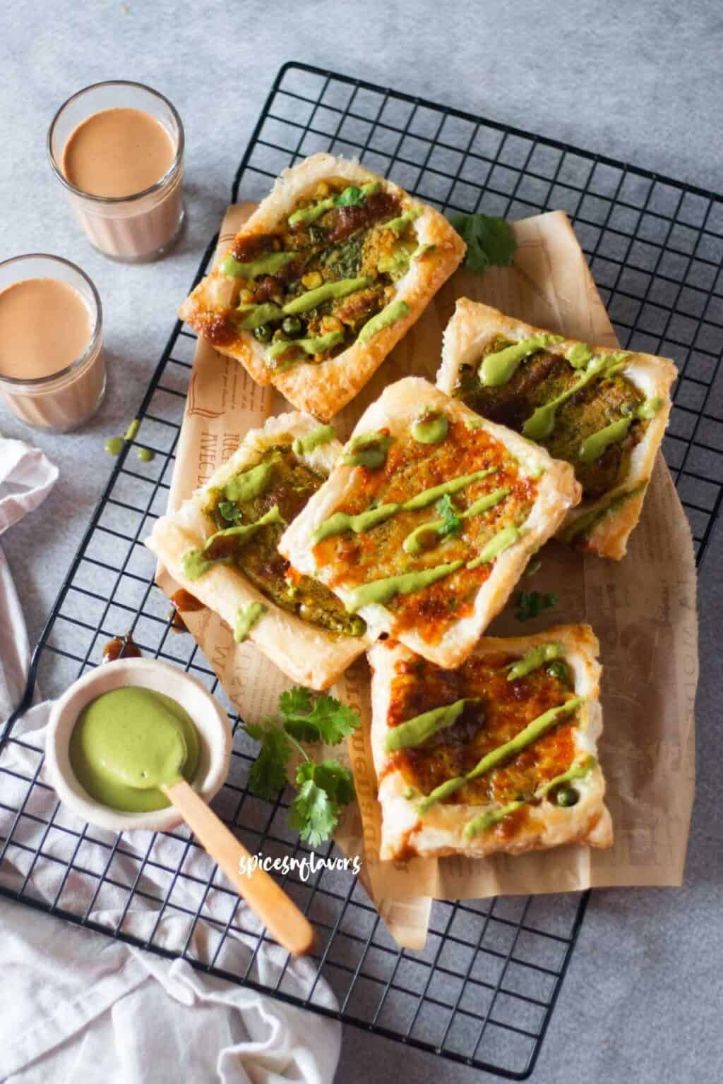 Upside Down Samosa Puff Pastry - Spices N Flavors
