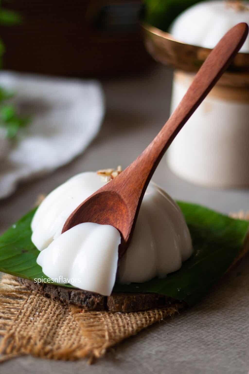 3 ingredient Coconut Pudding recipe - Easy and Simple - Spices N Flavors
