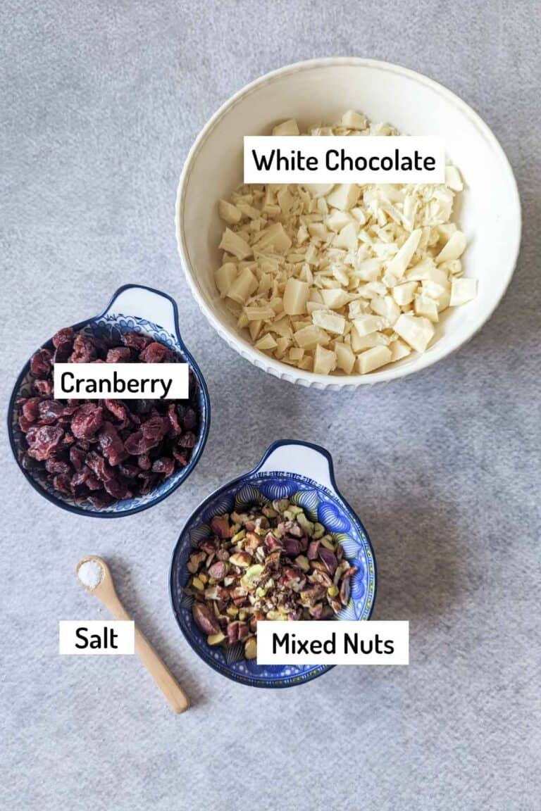 Festive White Chocolate Cranberry Clusters recipe - Spices N Flavors