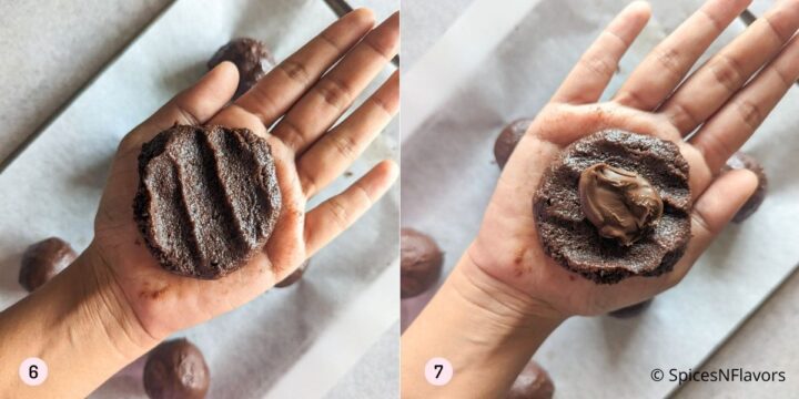 Fudgy Eggless Crinkle Cookies recipe - Spices N Flavors