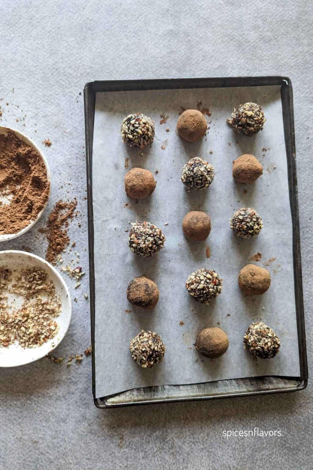 2 ingredient Truffles recipe without Condensed Milk - Spices N Flavors