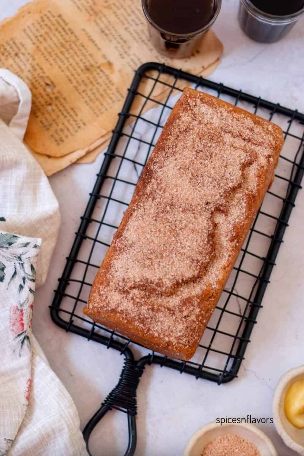 The most Amazing Cinnamon Sugar Donut Bread recipe - Spices N Flavors