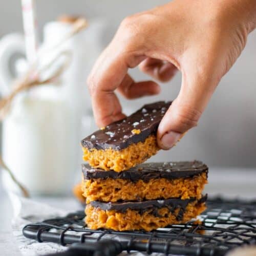 Easy No-Bake Peanut Butter Corn Flake Bars recipe - Spices N Flavors