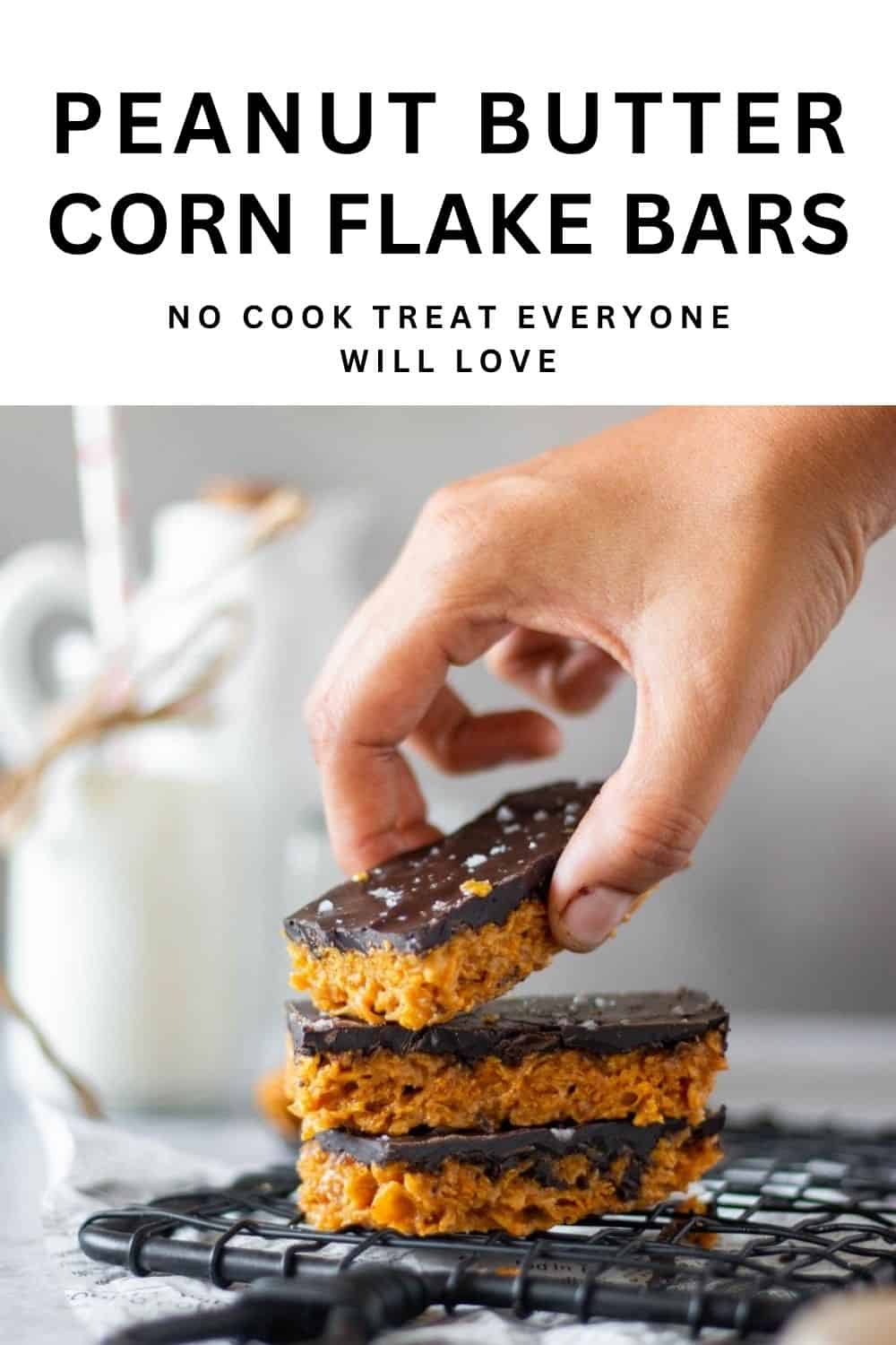 Easy No-Bake Peanut Butter Corn Flake Bars recipe - Spices N Flavors