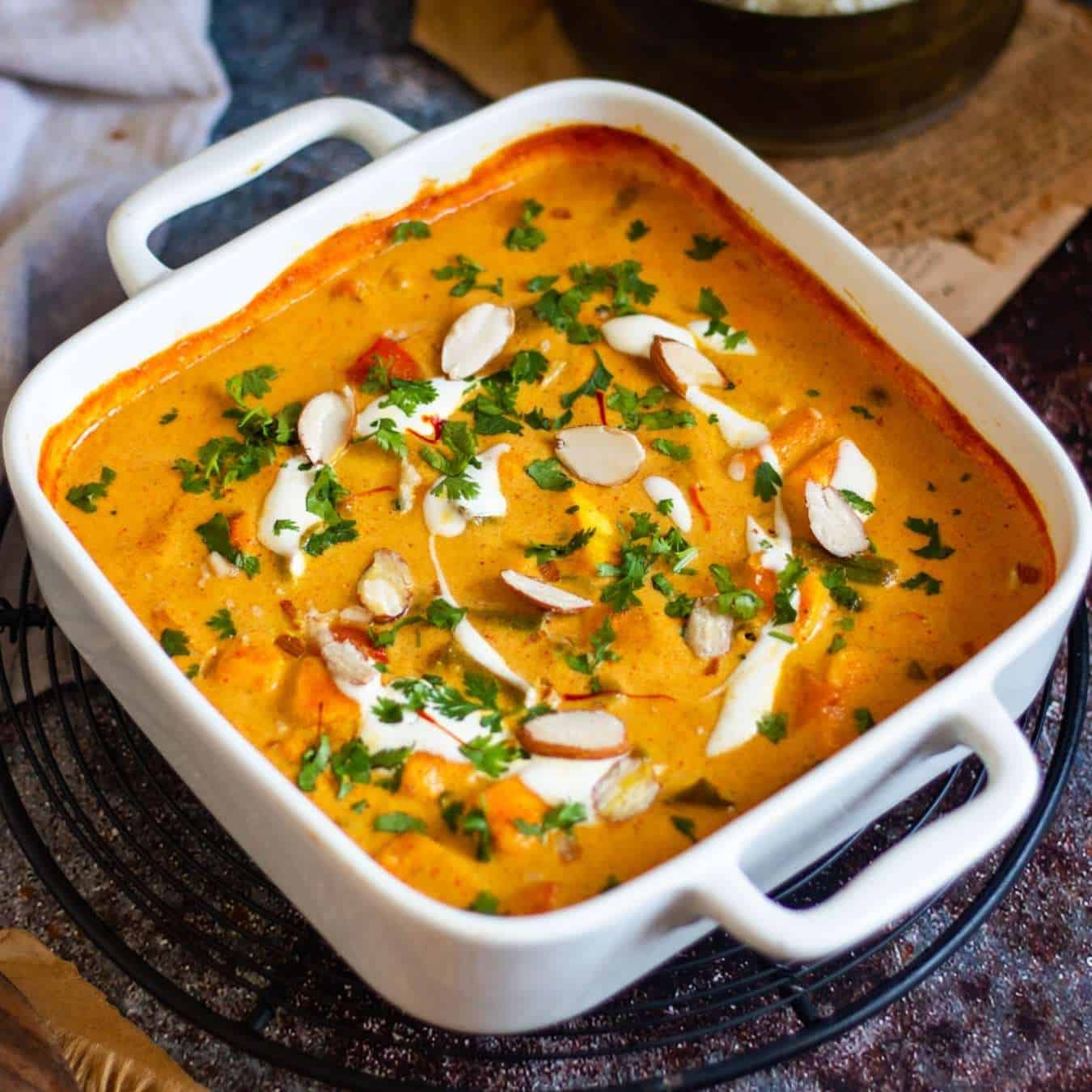 Oven Baked Mixed Vegetable Paneer Curry Casserole - Spices N Flavors
