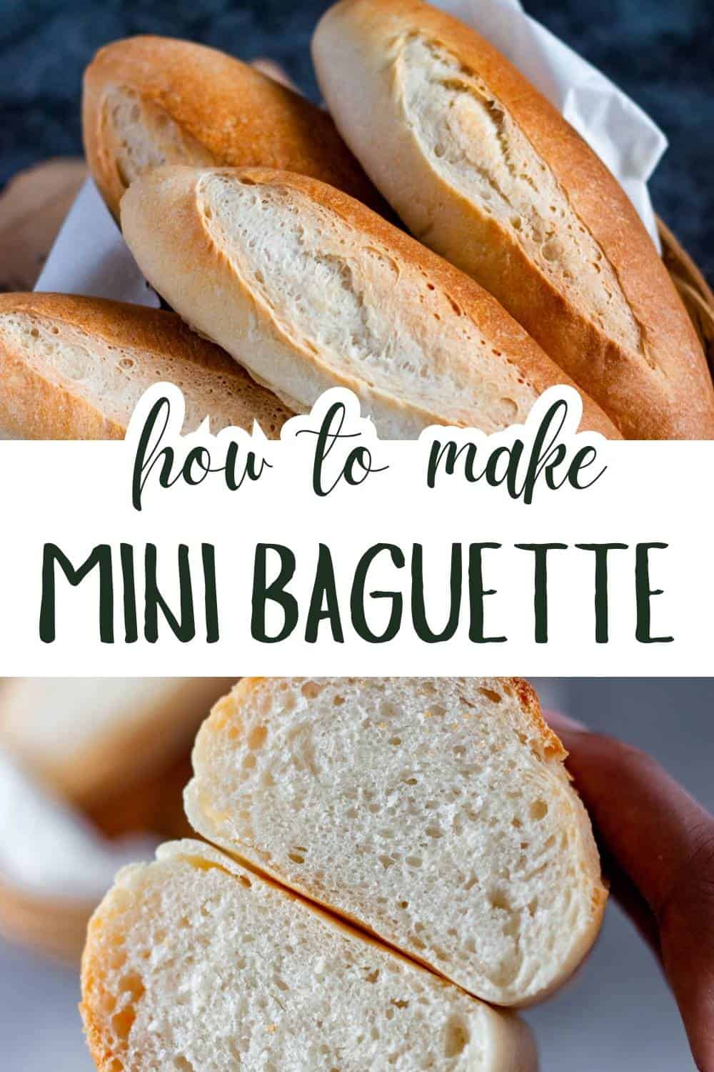 Easy Homemade Mini Baguette recipe - Spices N Flavors