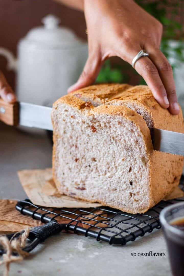 Easy Cranberry Walnut Bread Machine recipe to Try Now - Spices N Flavors